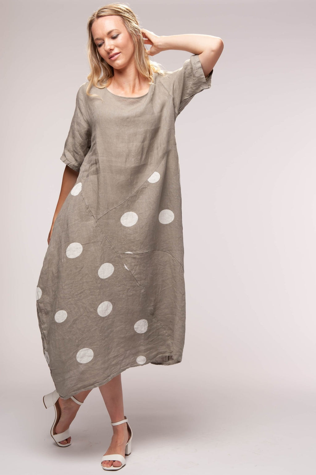 Euro Linen Dress Spots – Linen Luv