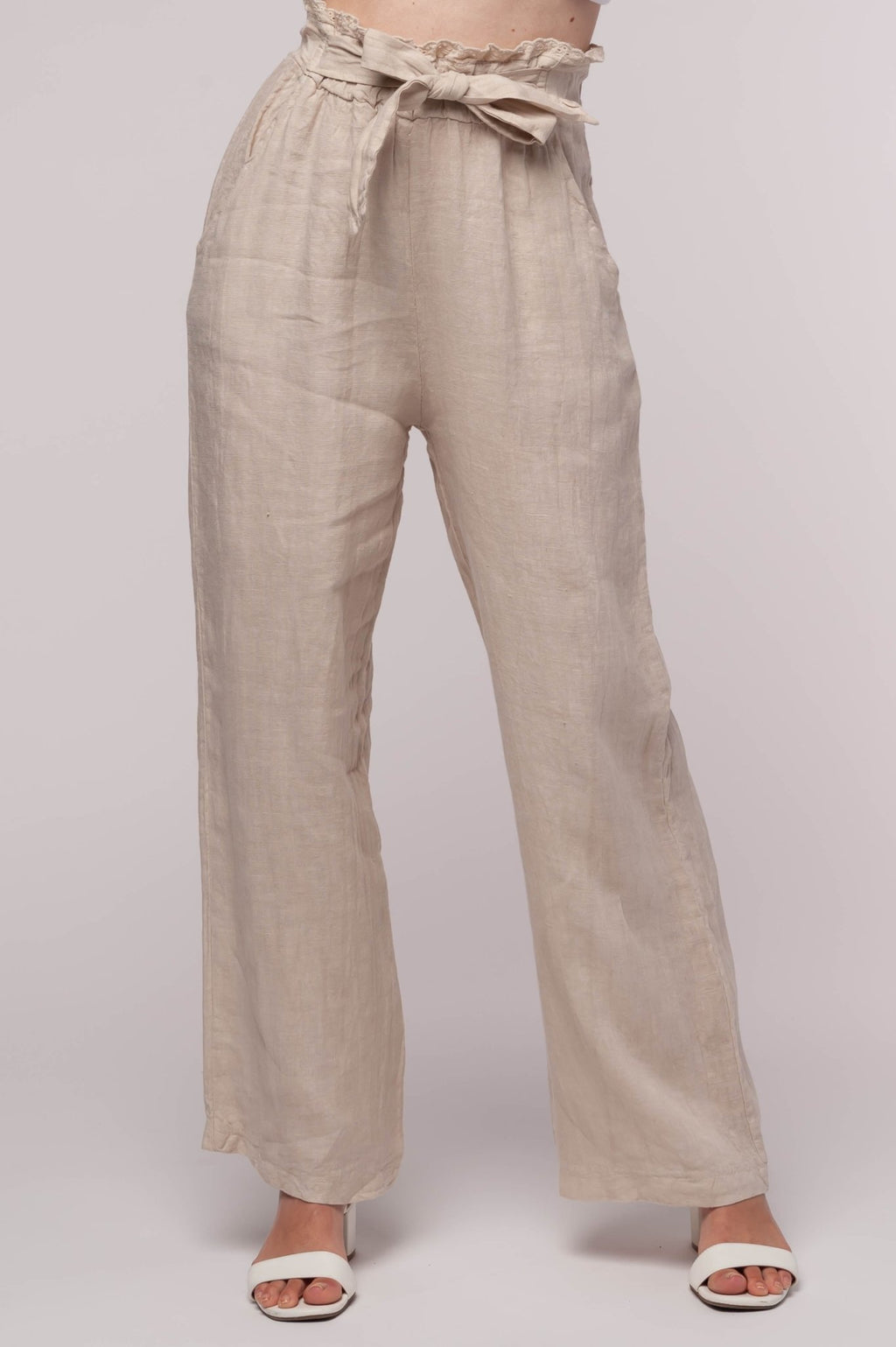 Euro Linen Tie Waist Pant – Linen Luv